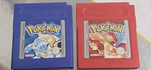 Pokemon Red + Blue (Nintendo GameBoy) -- New Save Batteries ...