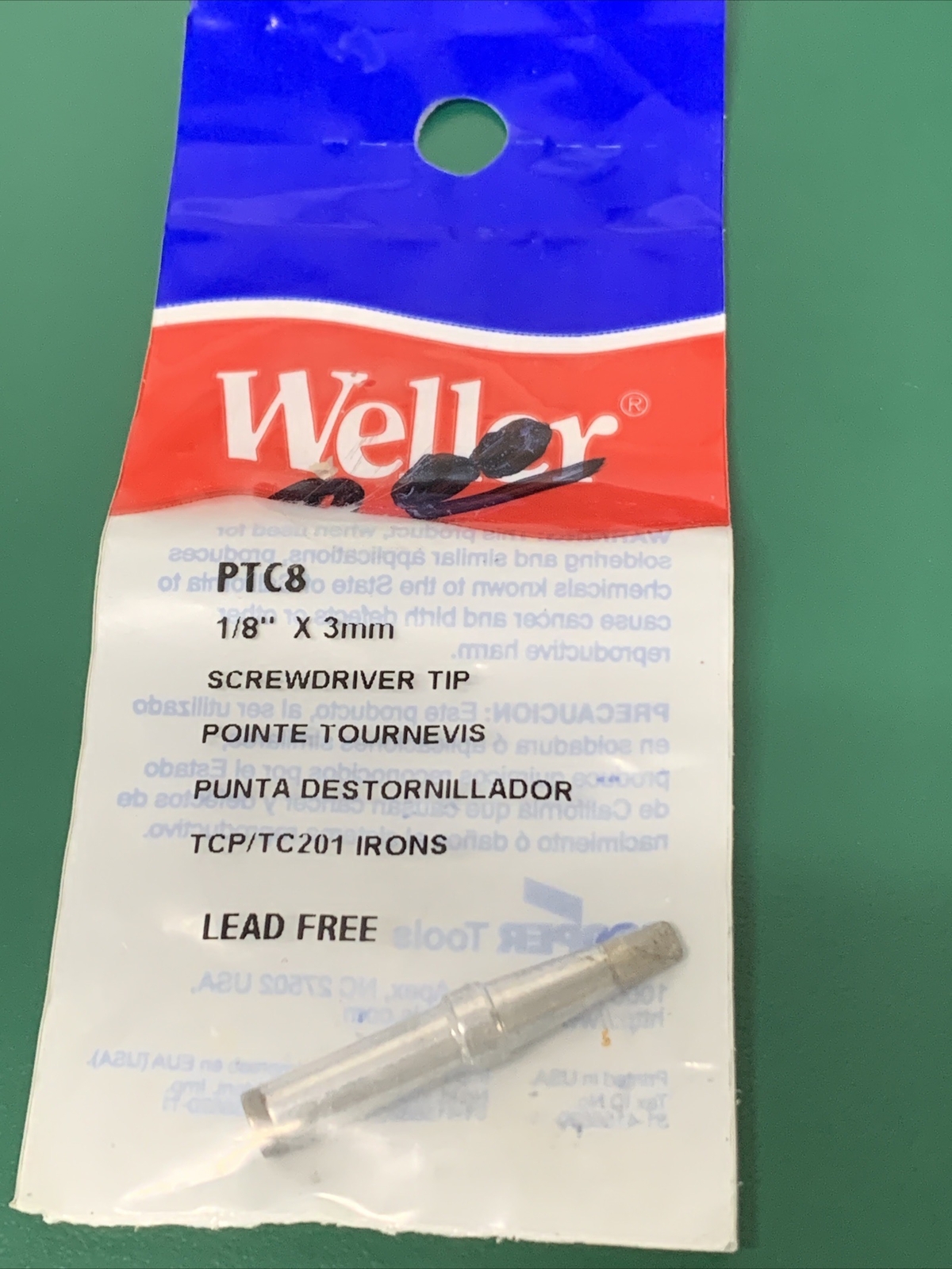 WELLER PTC8 1/8"X3MM SCREWDRIVER TIP | eBay