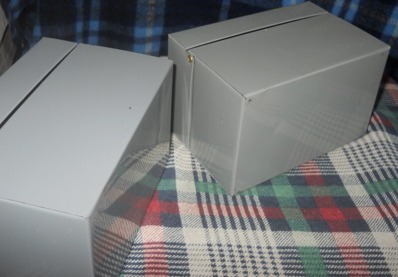 METAL Card Box for 3" x 5":index cards,plus A toZ lettered index& 200 ...