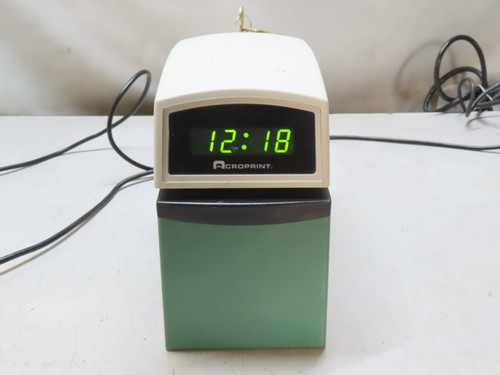 Acroprint Time Clock 01-6000-001 Model ECT | eBay