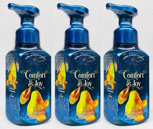 3 Bath & Body Works COMFORT JOY Gentle Foaming Hand Soap Wash 8.75 oz ...
