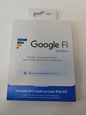 NEW SEALED Google Fi SIM Card Kit Phone Plan GSM | eBay