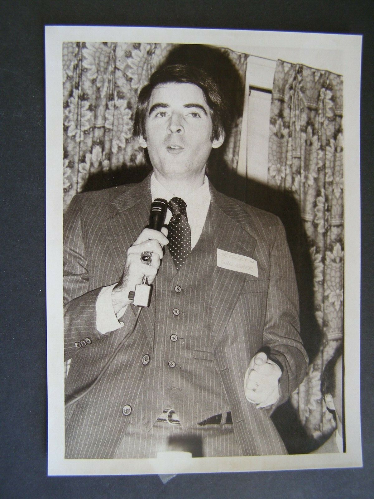 Glossy Press Photo 1980 Framingham MA Greg Gallagher Candidate School ...
