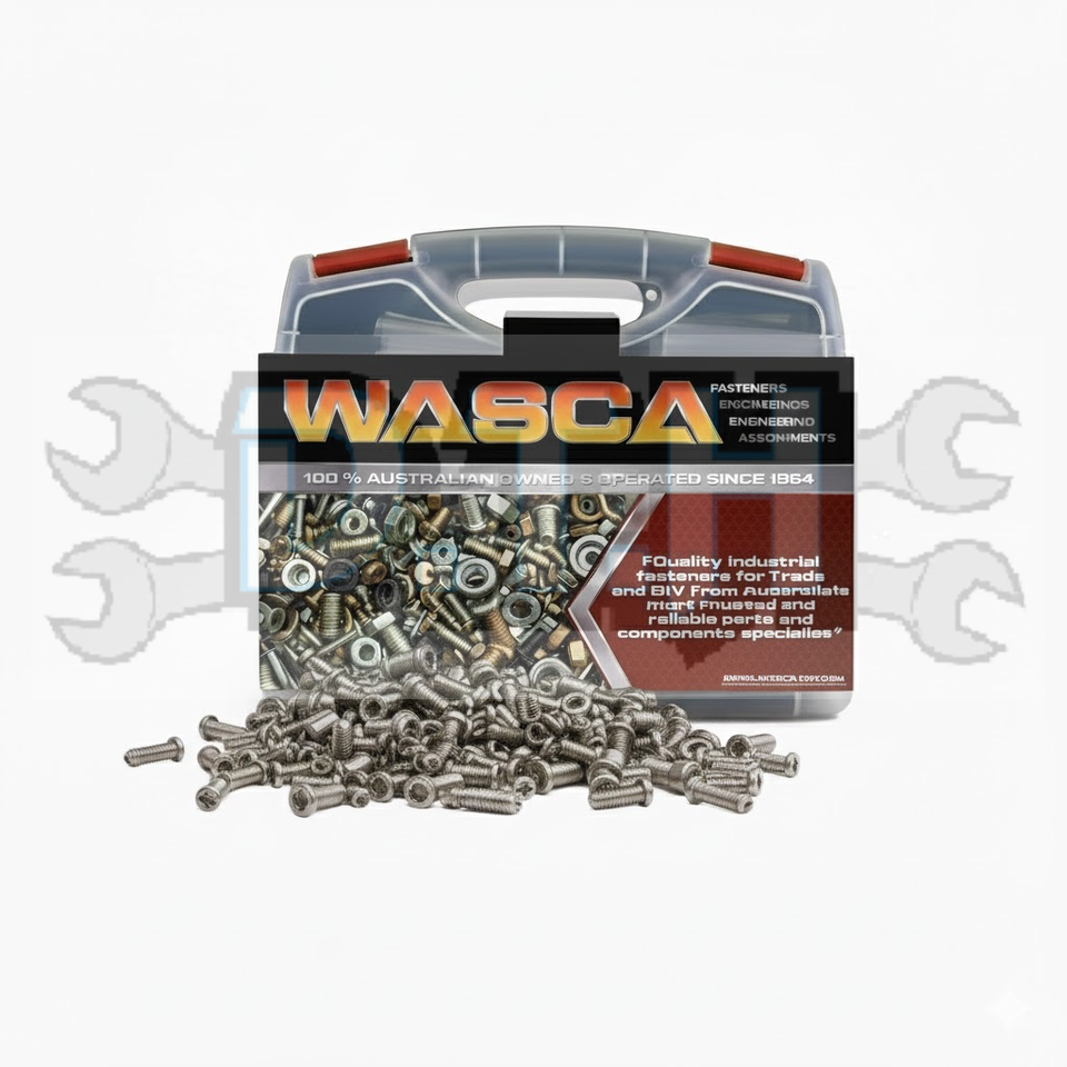 WASCA 520PC STAINLESS STEEL SOCKET HEAD CAP & GRUB SCREW ASSORTMENT M4 ...