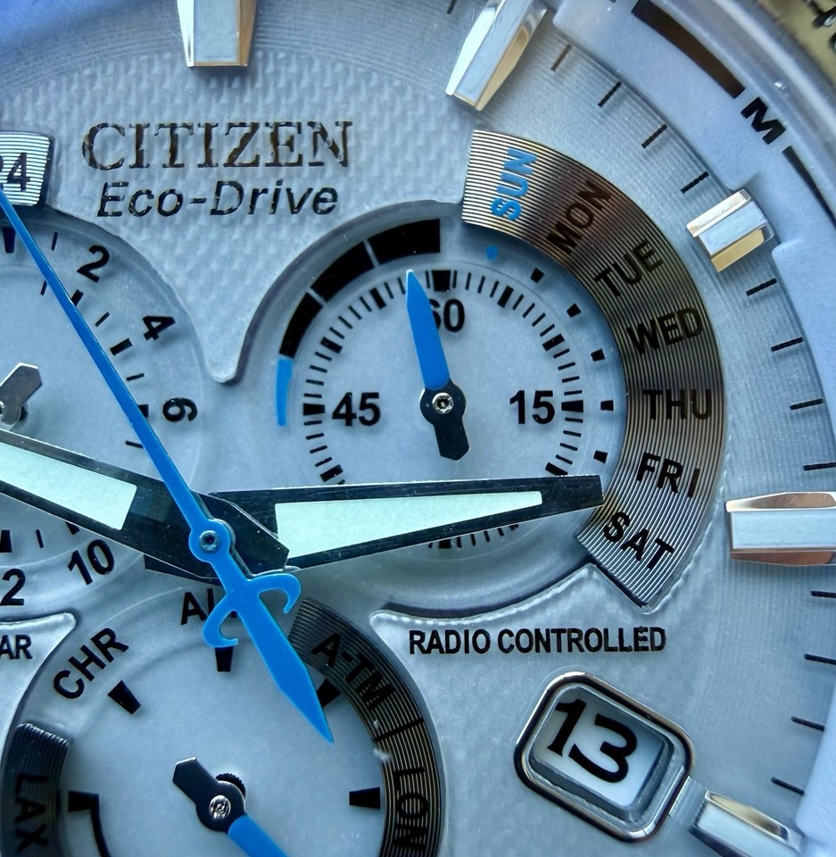 Citizen E650 ECO Drive Perpetual Calendar Radio Synch AT2129-58A | eBay