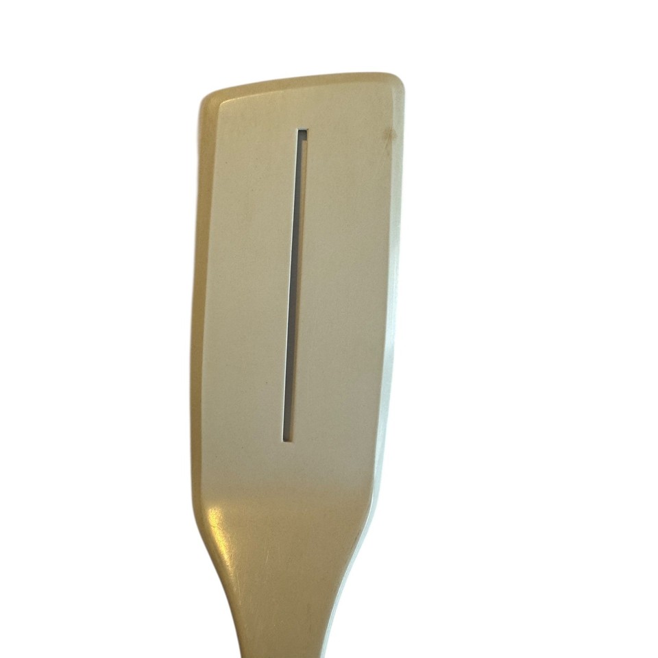 Vintage 12" Kitchen Utensil Single Slotted Spatula Cream Nylon Cooking ...