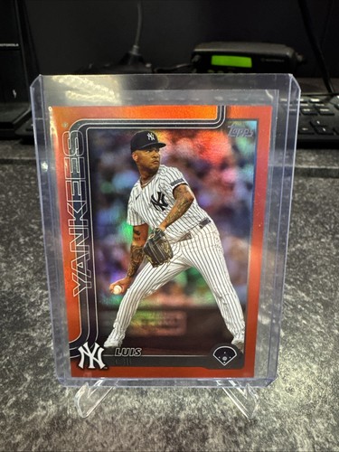 2025 Topps Series 1 New York Yankees Luis Gil Orange Holo Foil /25 | eBay