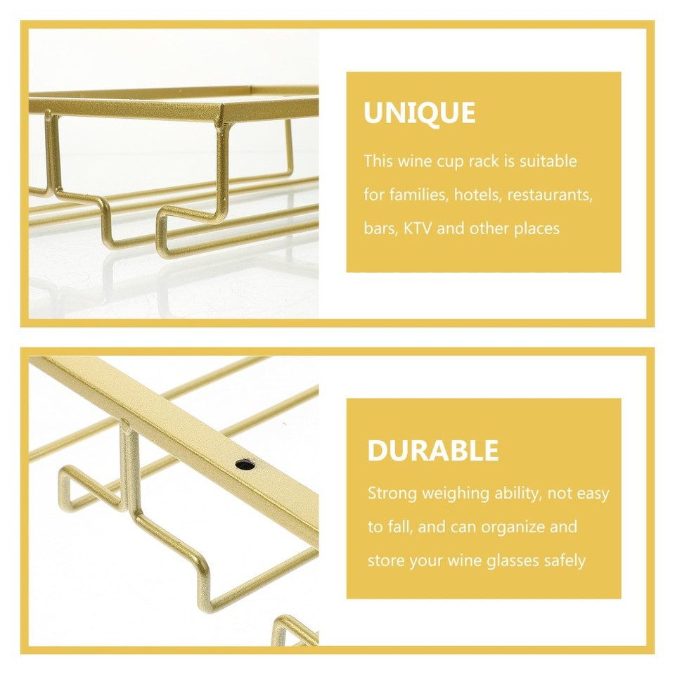 Upside down Wine Glass Holder Drinking Glasses Storage Organizer Rack ...