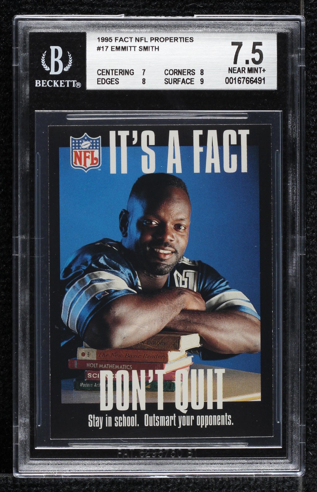 1995 Nfl Fact (Football & Academics: A Championship Team) - Emmitt ...
