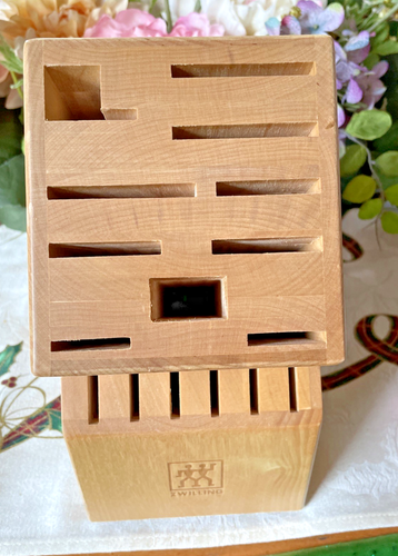 New Henckels Oak Hard wood Knife Block Storage Holder 16 Slots | eBay