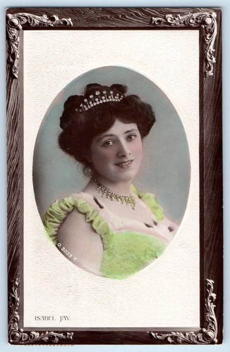 Isabel Jay English Singer Actress Studio Curly Hair Smiling RPPC Photo ...