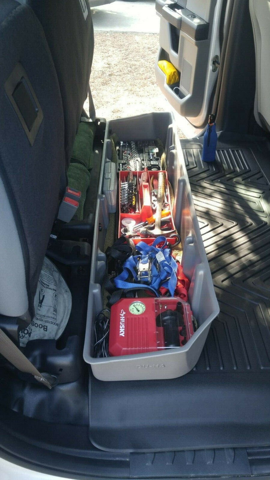 DU-HA 20111 Light Gray Underseat Storage Unit / Gun Case for Ford F150 ...