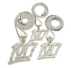 Iced Hip Hop 3pcs of 1017 Pendant w/ 20",24",30" Box Chain 3 Bling ...