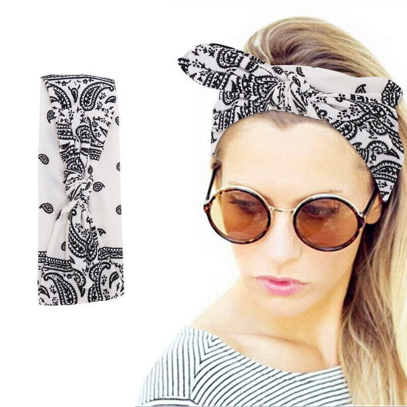 Adults Stretchy Twist Knot Head Wrap Headband Knotted Hairband Ladies