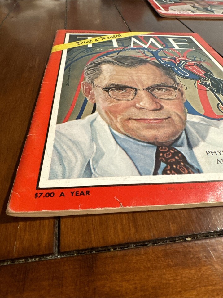 Magazine Time N Physiologist Ancel Keys Diet and Health January 13 1961 ...