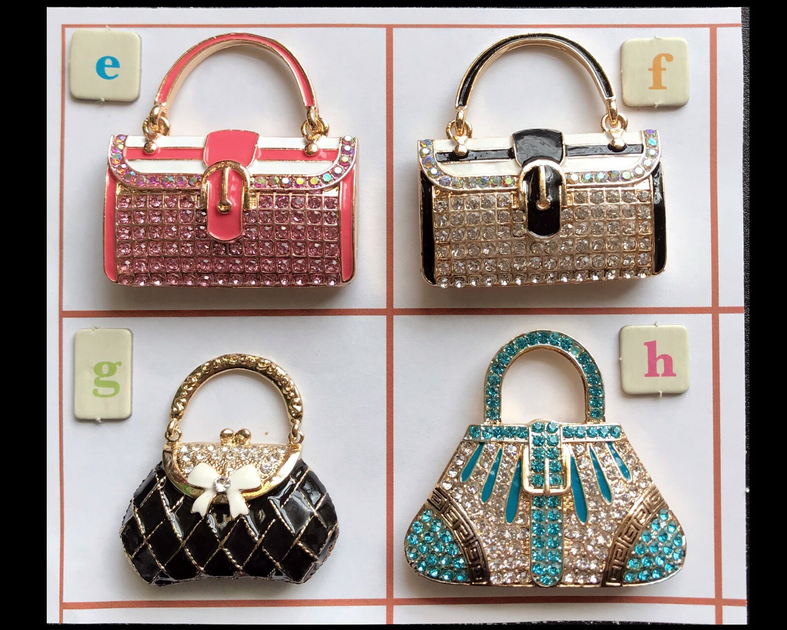 Fashion Royalty Doll Purse, Handbag for IT/Barbie Doll, Rhinestone ...