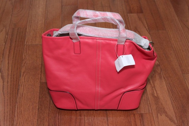 Coach F27728 Hadley Medium Leather Duffle Handbag Purse Strawberry for ...