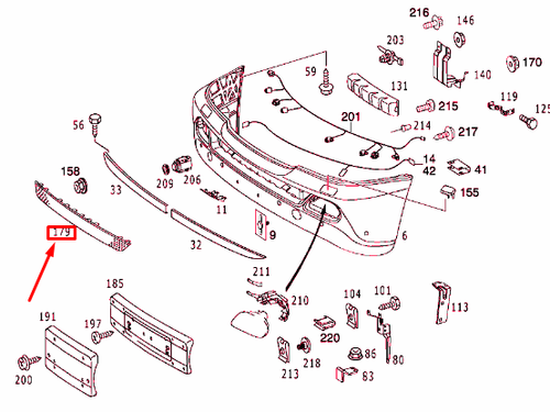 MERCEDES Ml270 CDI W163 Genuine Front Bumper Grille A1638851581 for ...
