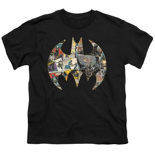 BATMAN COLLAGE SHIELD Licensed Kids Boys Girls Graphic Tee Shirt SM-XL ...