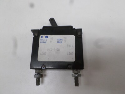 Texas Instruments 4MC2-6-20 Circuit Breaker Switch 20 AMPS | eBay
