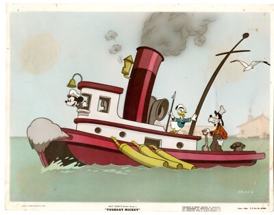 Mickey Mouse, Donald, Goofy, Walt Disney's Tugboat Mickey (1940) F18896 ...