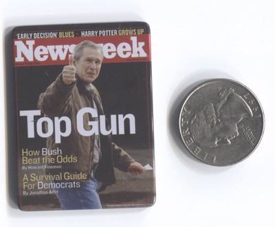 GEORGE W. BUSH (B) - Mini Newsweek Magazine Cover Magnet - eBay Unique ...