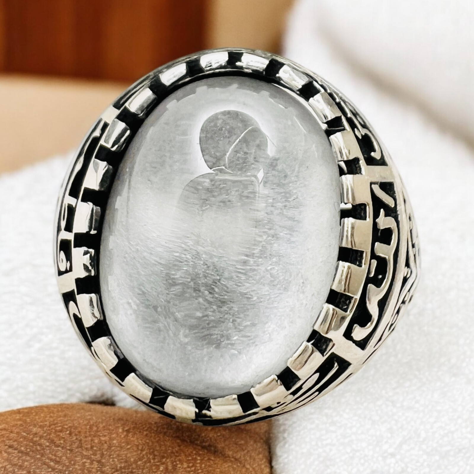 Islamic Shia Ring Ahlulbayt Ahl-ul-Bait solid 925 Sterling dore najaf ...