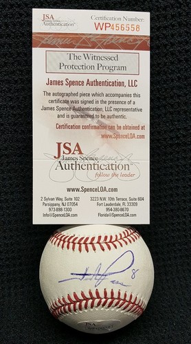 HUNTER PENCE Autographed San Francisco Giants ML Baseball. WITNESSED ...