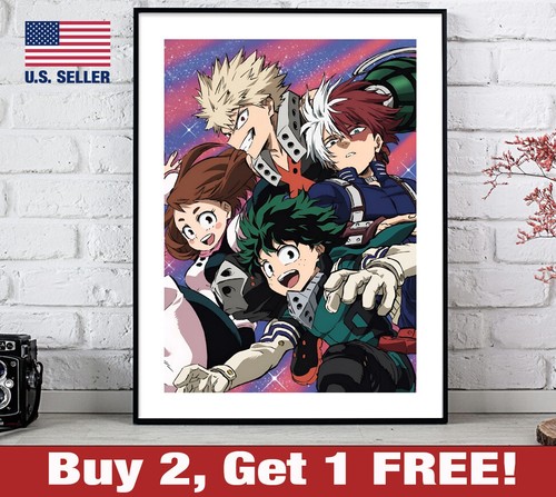 My Hero Academia Poster 18" x 24" Print Anime MHA Wall Art 2 | eBay