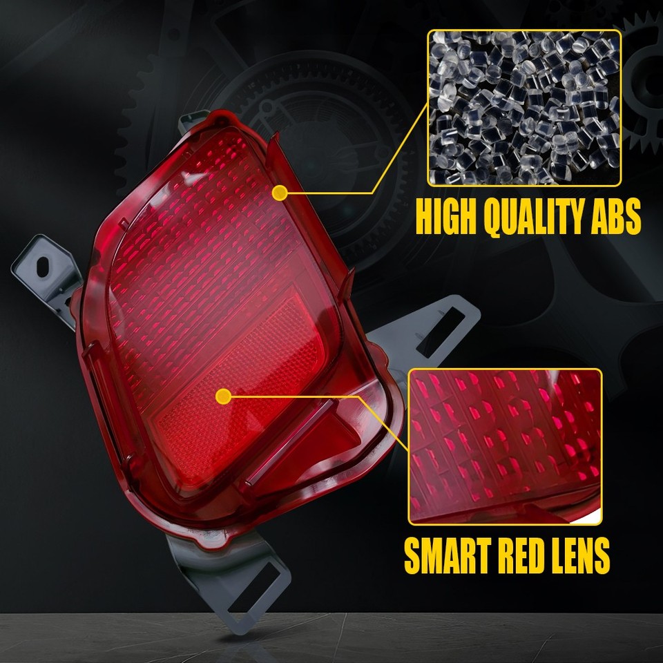 Bumper Reflector For 2014-2019 Toyota Rear Highlander Left Right Side ...