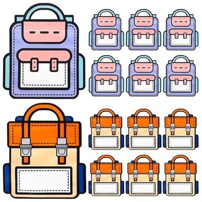 50Pack Backpack Candy Treat Bags Goodie Bag,Resealable Bags Backpack ...