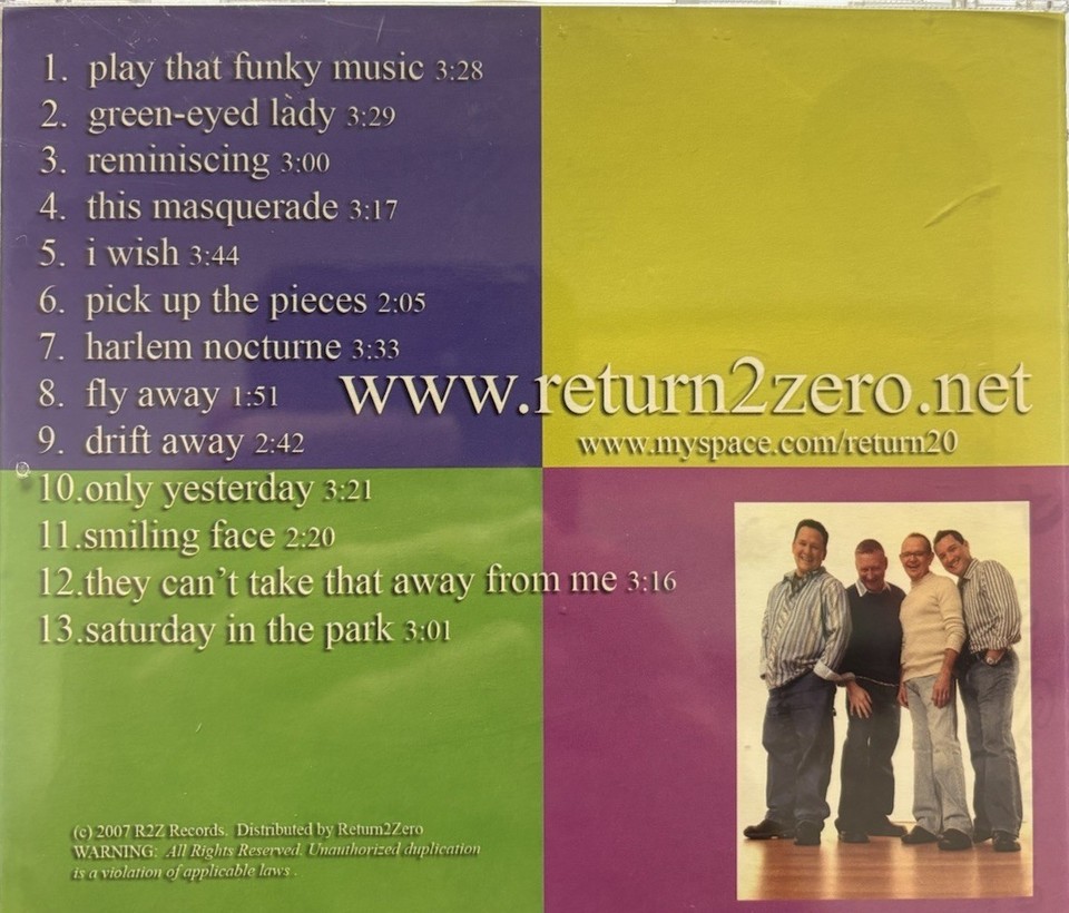 Return 2 Zero - Return 2 Zero 4 (CD 2007 R2Z Records) | eBay