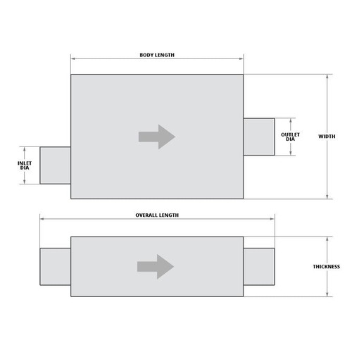 Flowtech 50051FLT - Raptor™ Aluminized Steel Oval Turbo Silver Exhaust ...