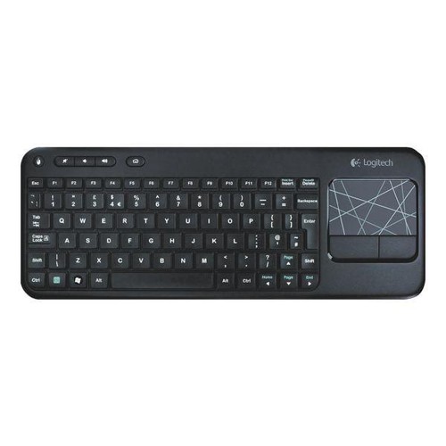 Logitech K400 Plus - Tastatur mit Touchpad - kabellos DE - schwarz 920 ...
