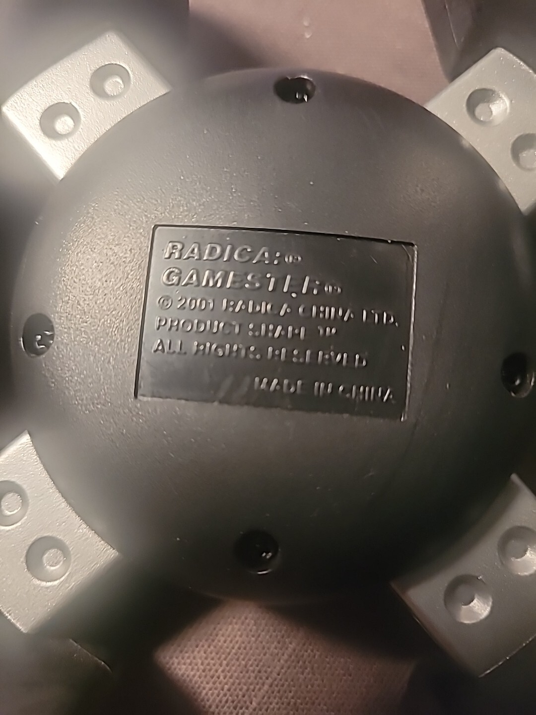 RADICA GAMESTER RACING STEERING WHEEL CONTROLLER FOR ORIGINAL XBOX! W ...