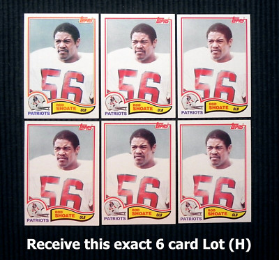 Rod Shoate 1982 Topps 6 Card Lot (H) Exact Lot Pictured | eBay