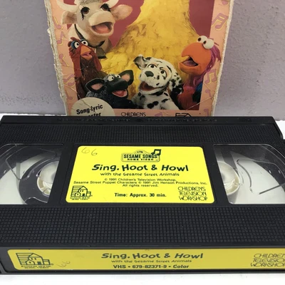 Sesame Street Sing Hoot Howl VHS Video Tape | Grelly USA