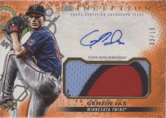 2022 Topps Inception - Inception Autograph Patch Griffin Jax #IAP-GJX ...