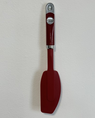 KitchenAid Red & Silver Mixing Rubber Spatula 12.5" Scraper Kitchen ...