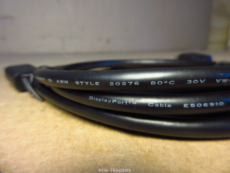 High Speed DISPLAYPORT Cable E506910 1.5M AWM Style 20276, 80°C 1080 4K ...