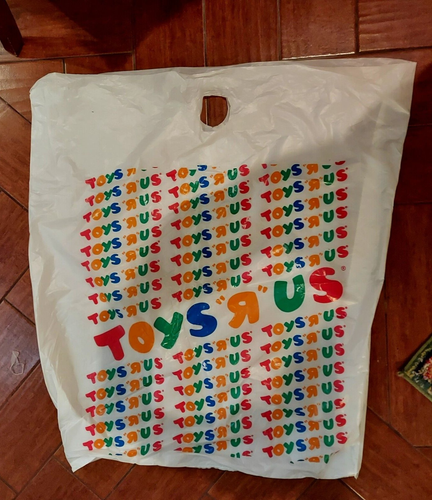 Large 32" Toys R Us plastic vintage store Bag | eBay