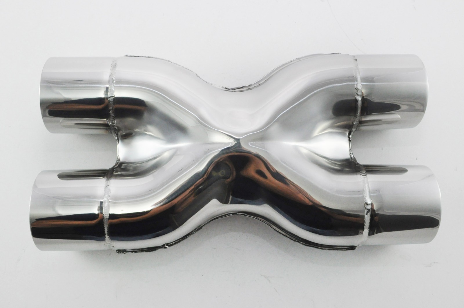 Universal Exhaust Stainless Steel X-Pipe Section Divider Crossover 2.3 ...