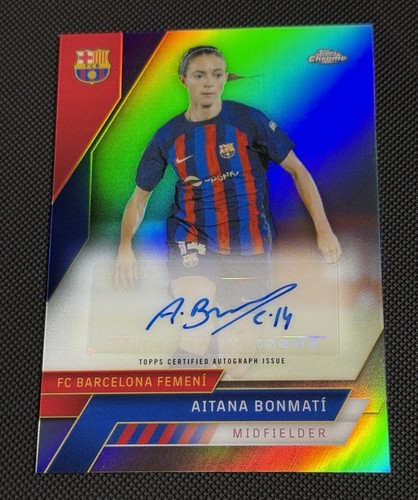 2022-23 Topps Chrome FC Barcelona Aitana Bonmati Autograph AU-AB | eBay