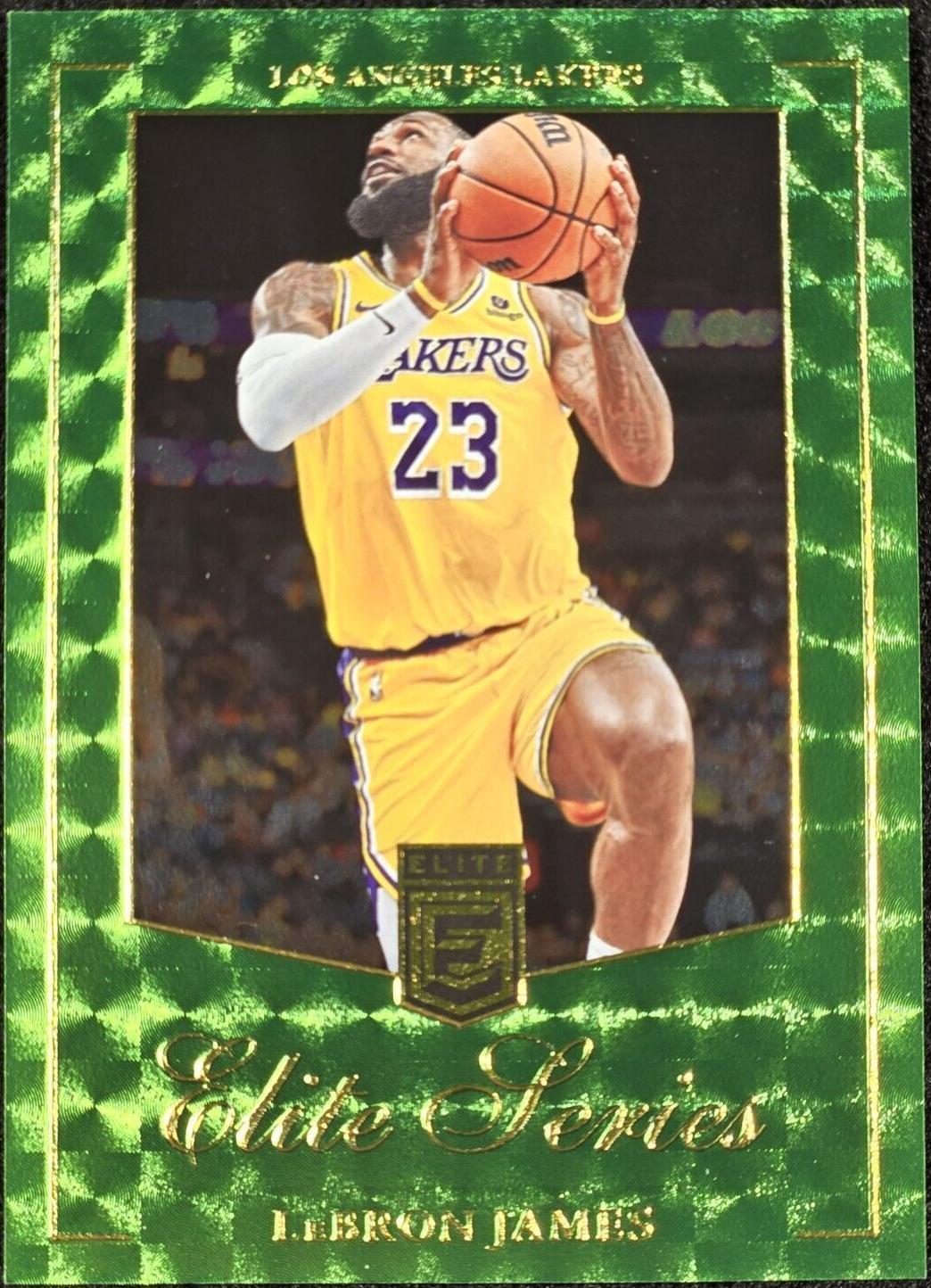 2023-24 Donruss Elite - Elite Series LeBron James #1 Neon Green /75 for ...