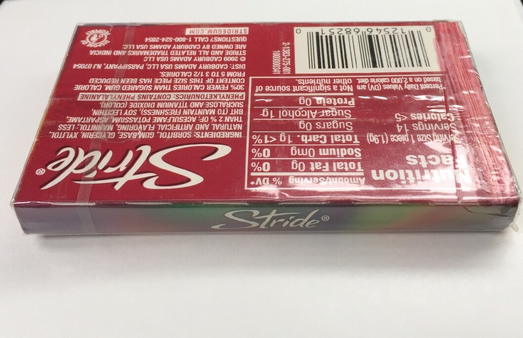Stride Gum Wrapper