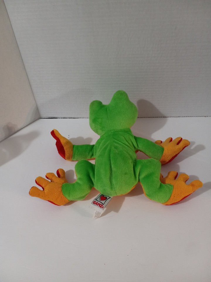 Ganz Lil'Kinz Webkinz Tree Frog 8” Plush Green Yellow Red No Code | eBay