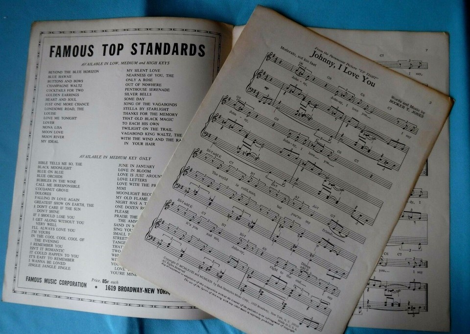 Vtg 1969 UPTIGHT Movie Sheet Music Booker T. & the MG's Johnny, I Love ...