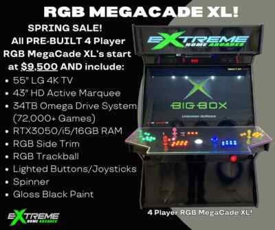 Arcade Ultra RGB 4 Player MegaCade XL - HOT NEW SELLER - BEST PRICE TO ...