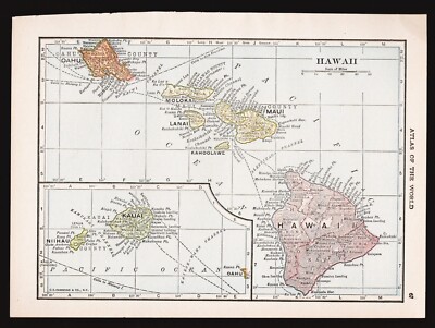 United States (1900-Now) - Hawaii Map