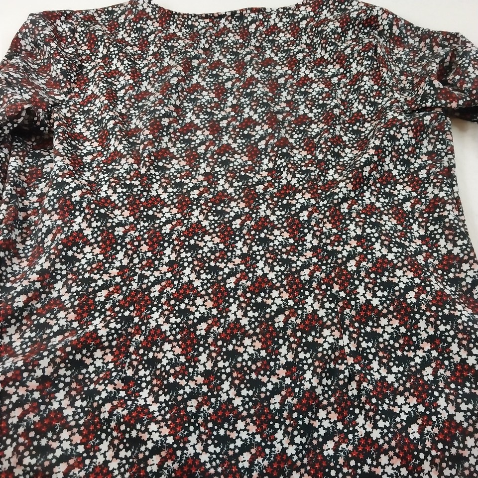 MPH Collection Women's Tunic Blouse Sz Petite Largue Floral Multicolor ...
